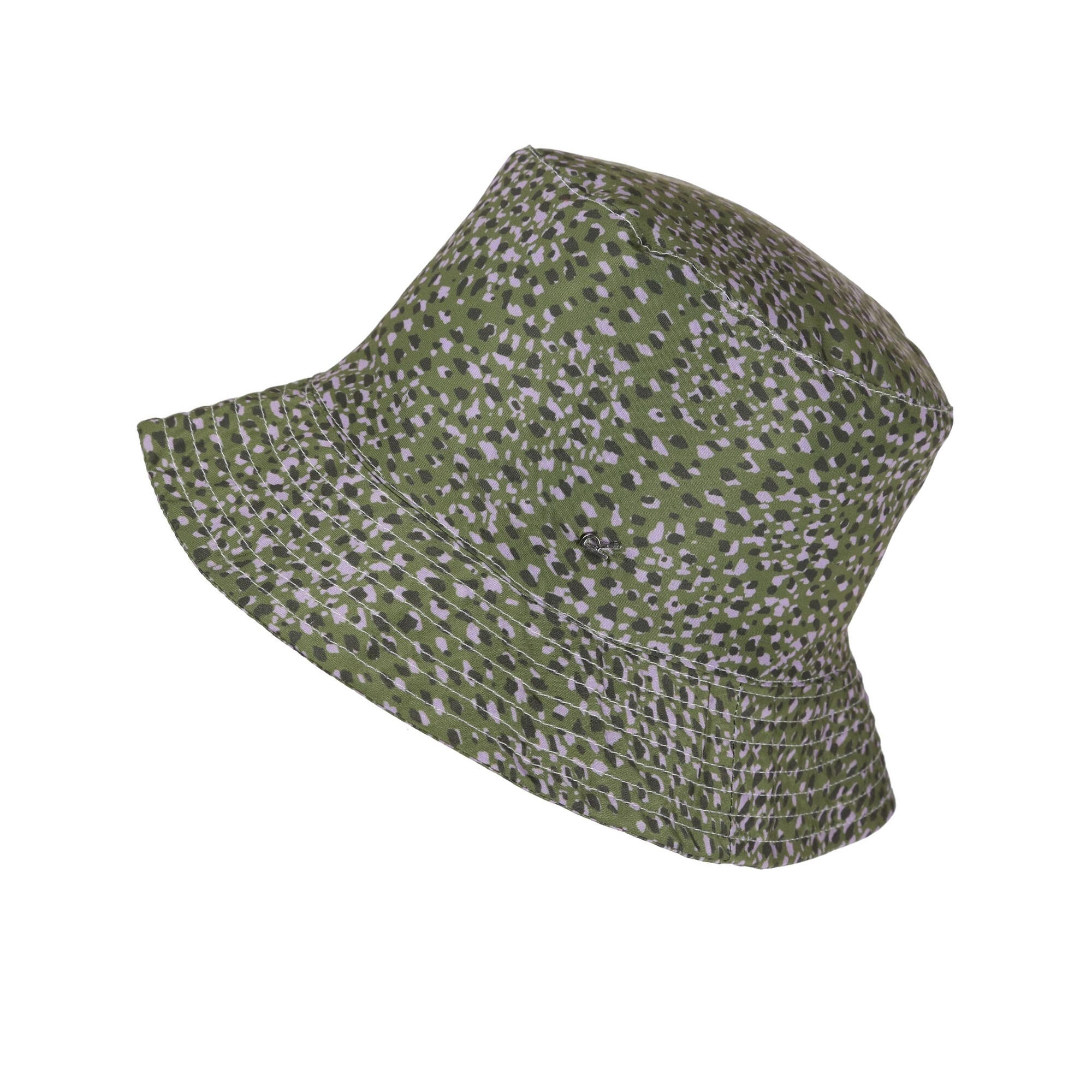 Womens/Ladies Jaliyah Abstract Showerproof Bucket Hat (Green Fields ...