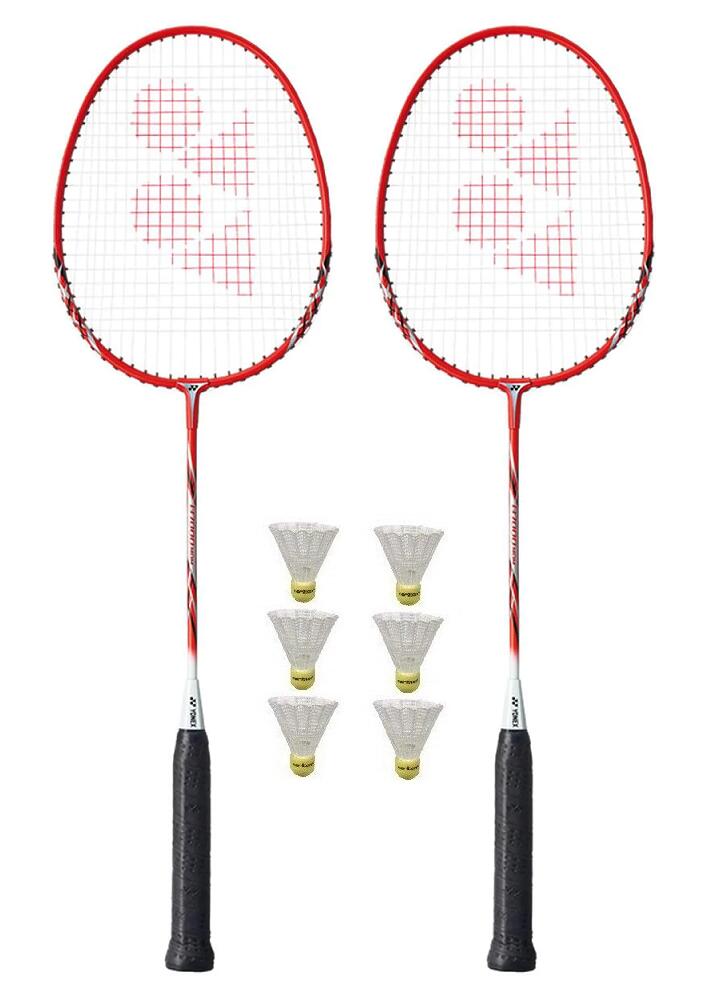 YONEX B7000 2 Player Badminton Racket Set Including 6 Shuttles YONEX ...