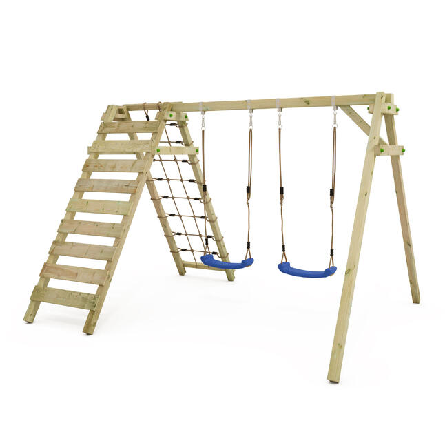 Balançoire Portique de balançoire Smart Cliff - balançoire en bois ...