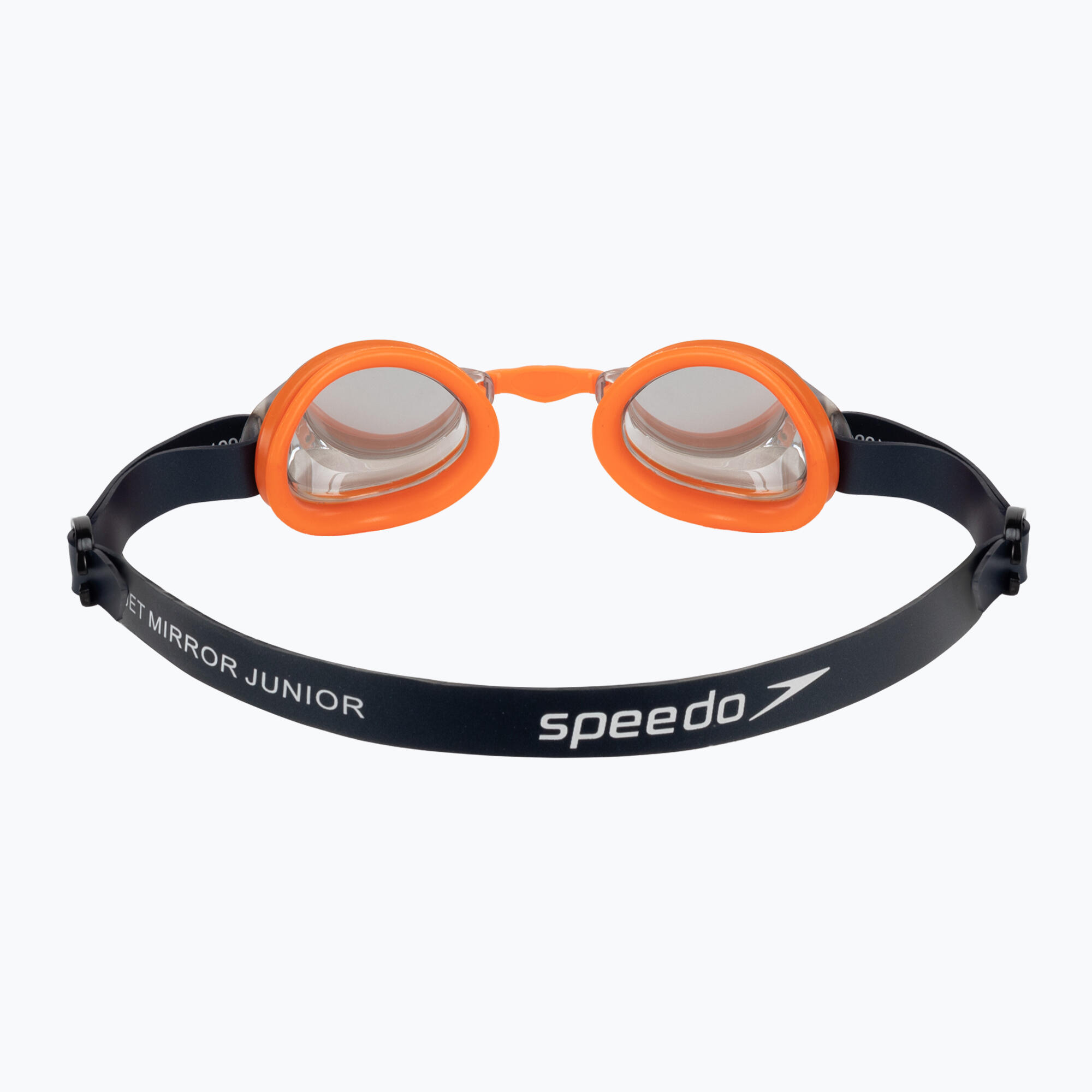 Speedo Jet Junior Mirrored Goggles - Navy / Orange / Chrome SPEEDO ...