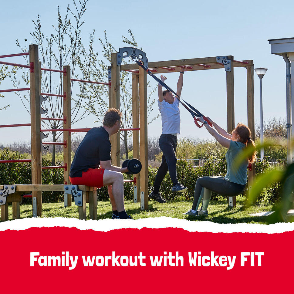 FIT Base 820 - Appareil de fitness de plein air - rouge WICKEY | Decathlon