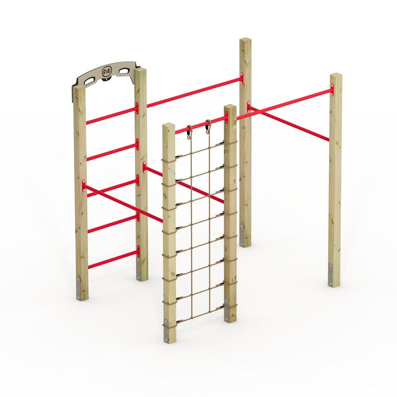 FIT Base 625 - Appareil de fitness de plein air - rouge WICKEY | Decathlon
