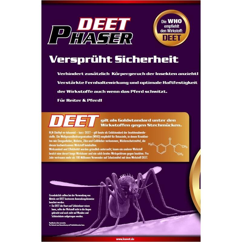 DEET PHASER 550ml LEOVET - DECATHLON