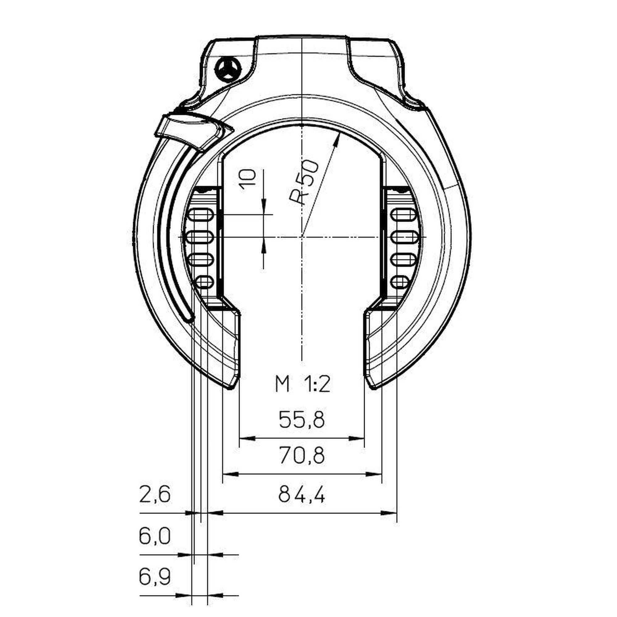 Frame lock RS 453 NAZ / ZR 20, 72mm TRELOCK - Decathlon