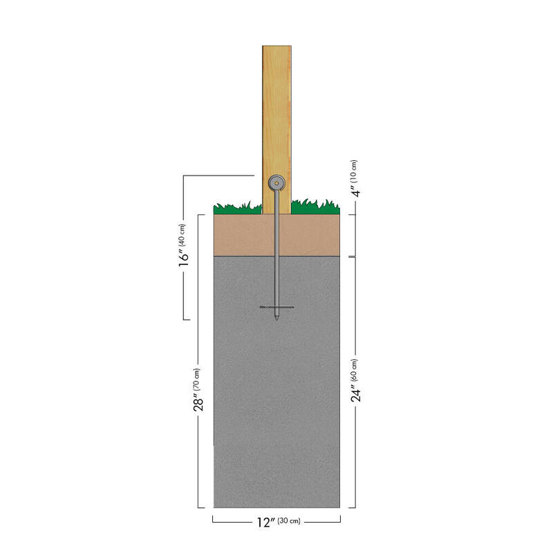 Ancrage de sol Kit d'ancrage QuickLock 18 pc. pour tour de jeux WICKEY ...