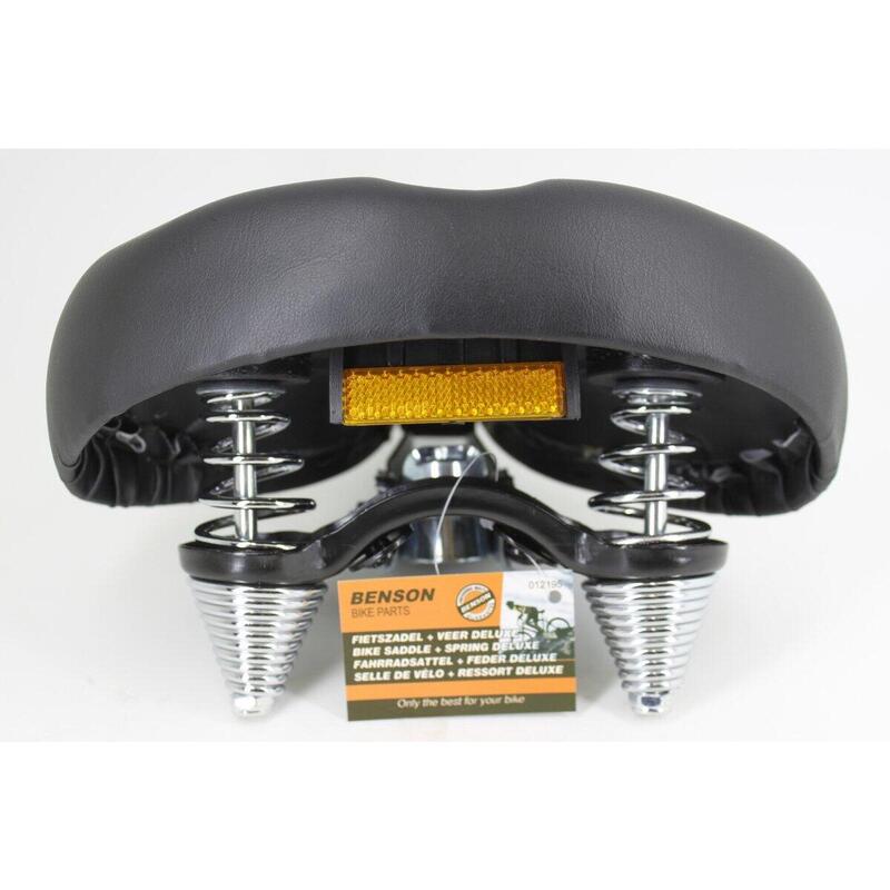 Selle De Vélo Femmes/Hommes Noir - Avec Réflecteurs De Vélo BENSON ...