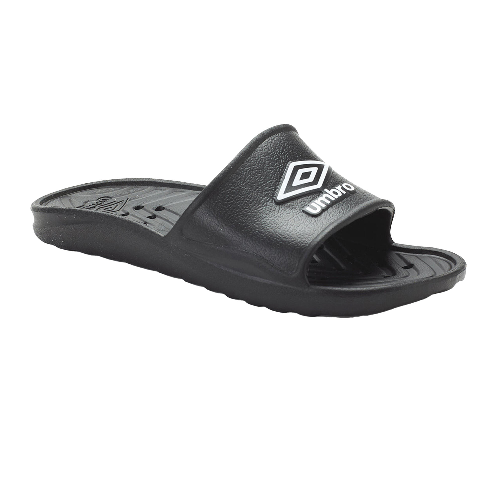 Mens Shower Sliders (Black/White) UMBRO | Decathlon