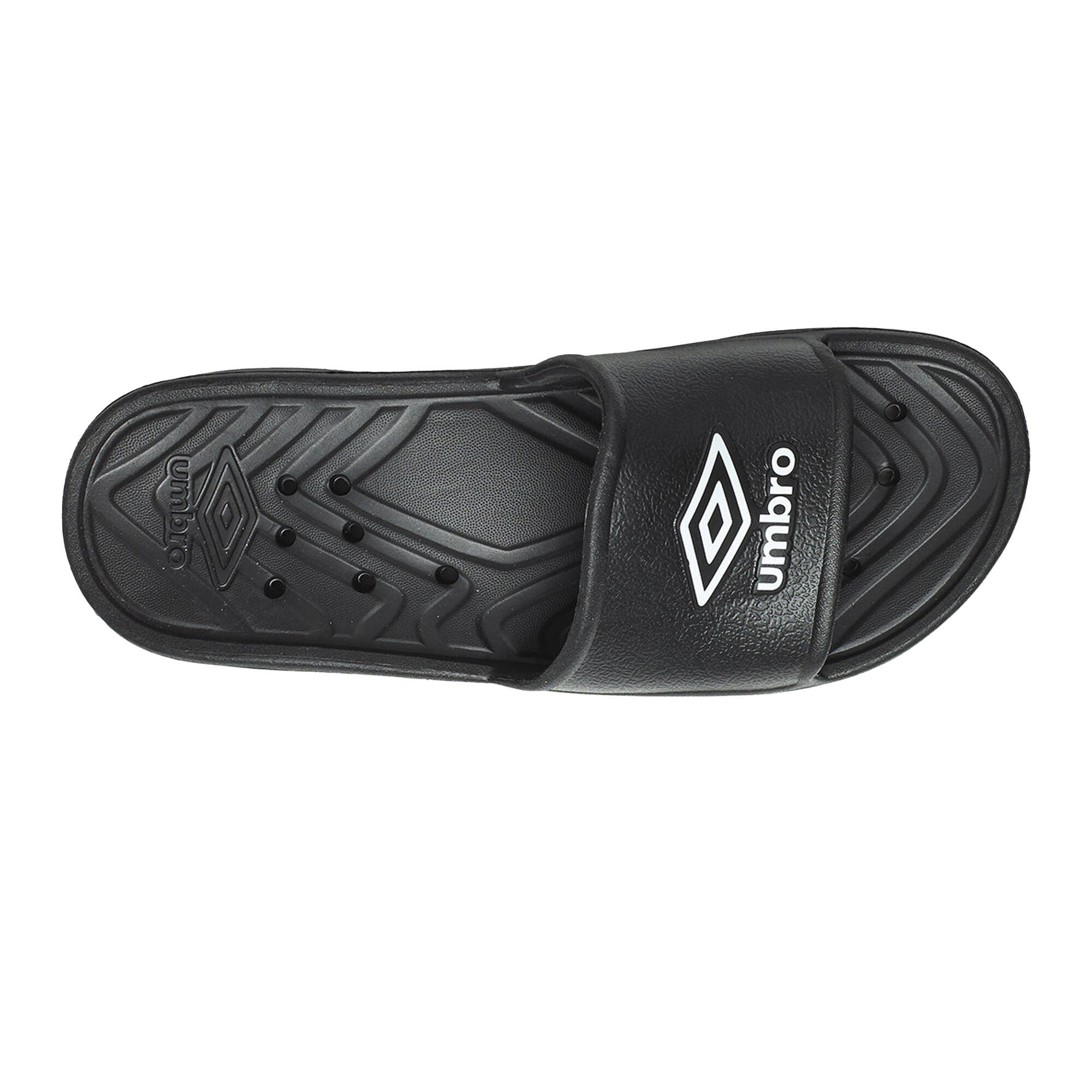 Mens Shower Sliders (Black/White) UMBRO | Decathlon