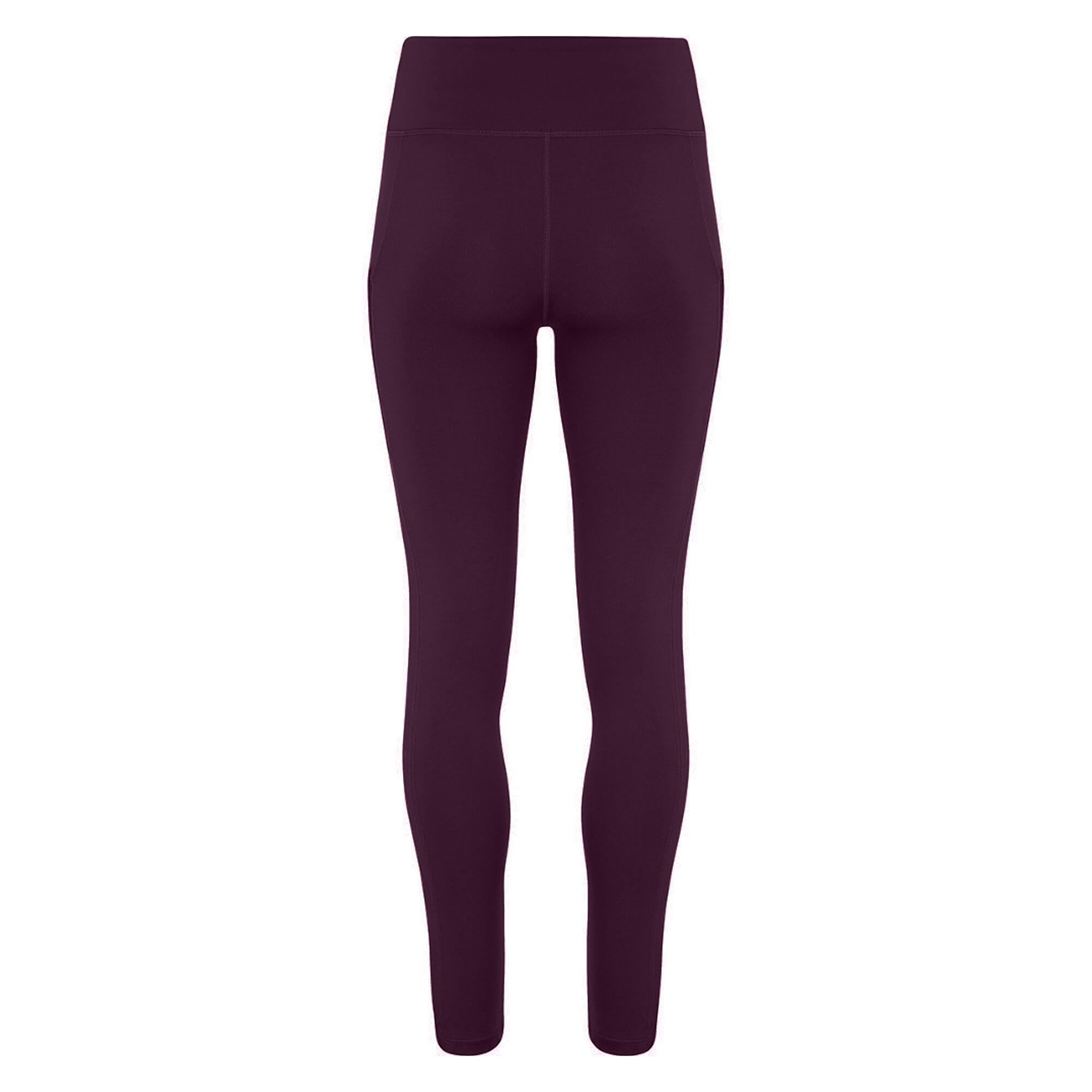 Womens/Ladies Performance Compression Leggings (Mulberry) TRIDRI ...