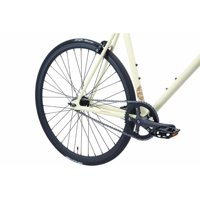 BIKESTAR Bikestar Singlespeed 28 inch retro wielrenfiets, antraciet ...