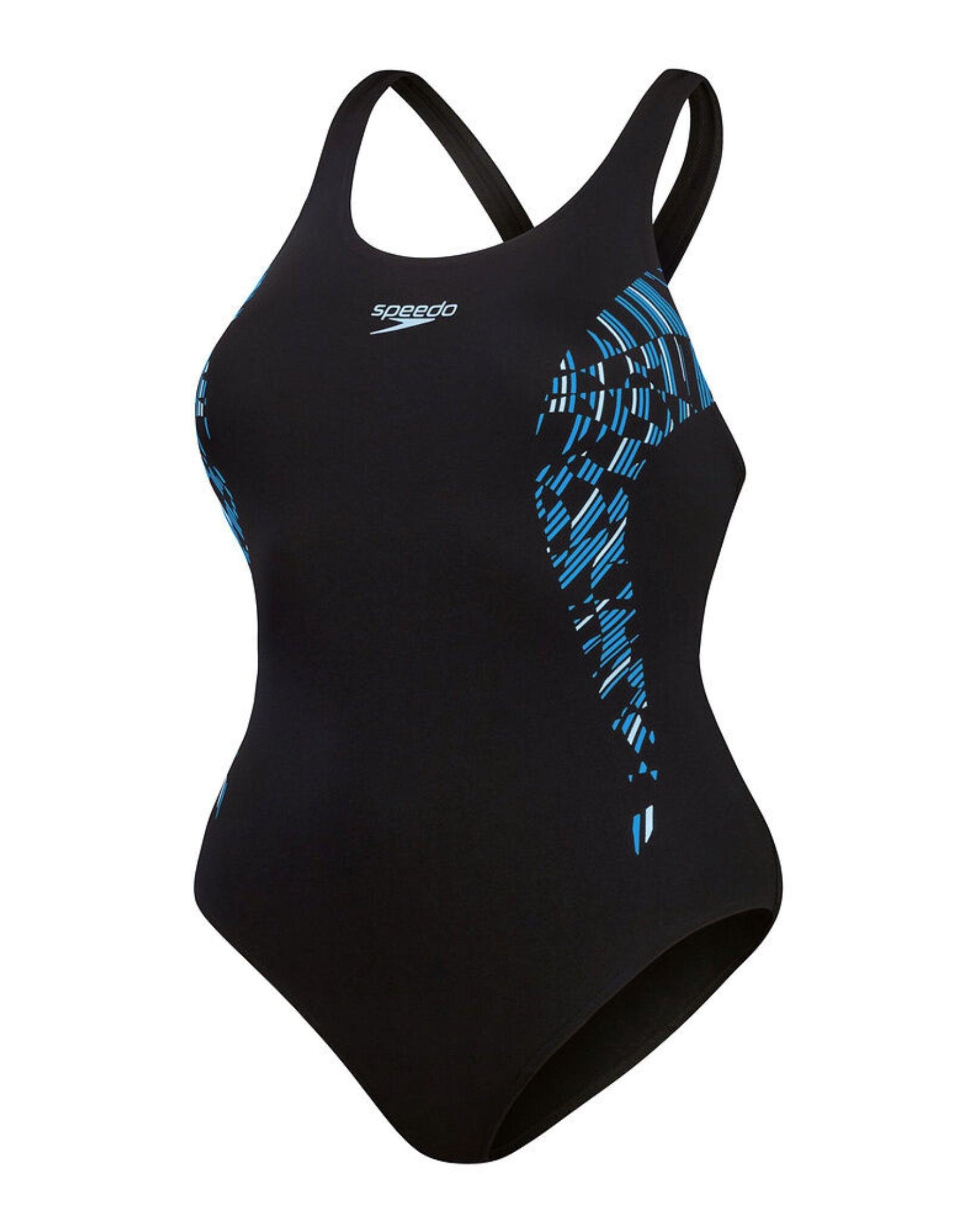 Speedo Placement Medalist Swimsuit Navy Blue Speedo Decathlon