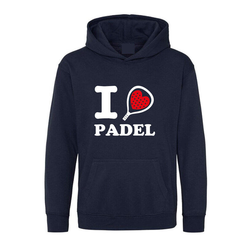 Hingly Hooded Sweater I Love Padel Navy | HINGLY | Decathlon.nl