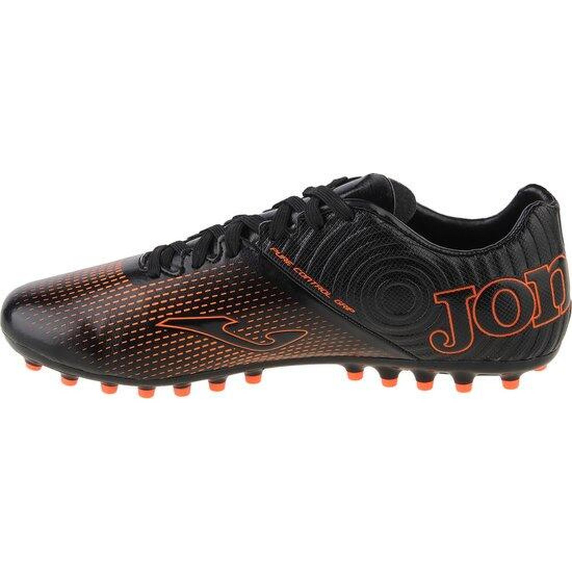 909 - Ghete fotbal Xpander 2201 Ag, negru/fluo flame orange, 44.5 ...