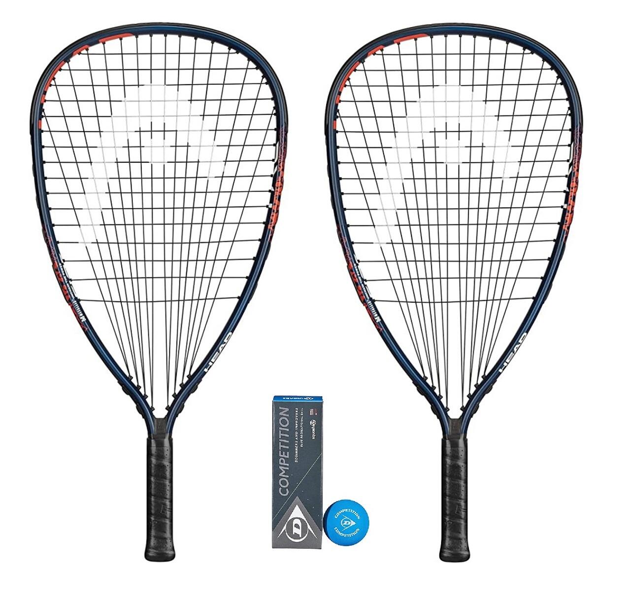 Head MX Fire Racketball Racket Twin Set & 3 Racketball Balls HEAD ...