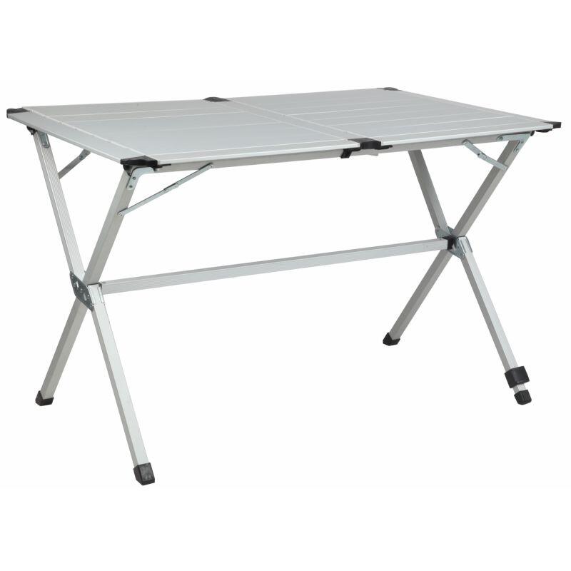 MIDLAND Table pliante Gap Less aluminium 6 personnes Grise MIDLAND ...
