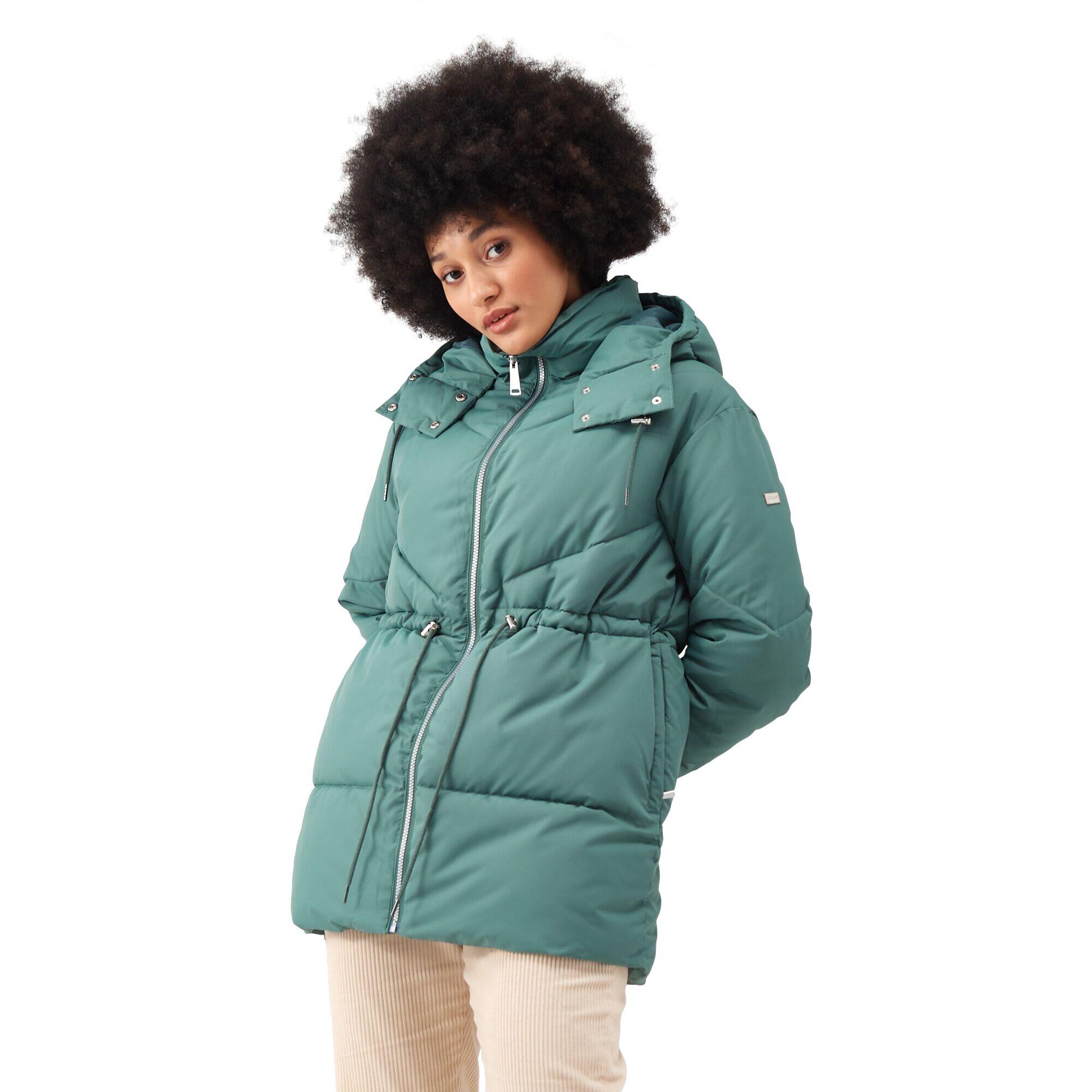 Womens/Ladies Rurie Baffled Padded Jacket (Darkest Forest Green ...