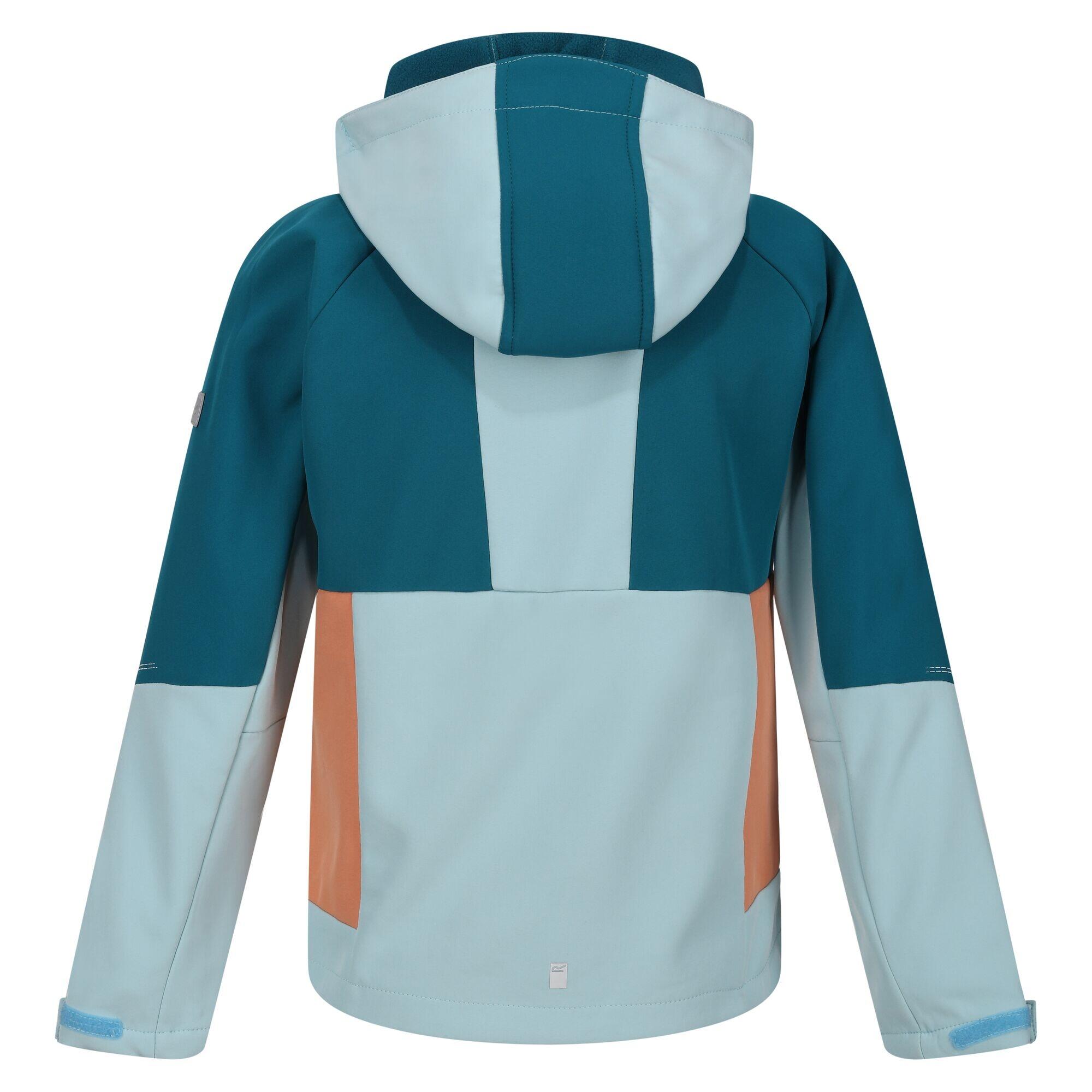 Kinder/Kids Haydenbury Soft Shell Jas (Zee Haze/Golfstroom) | Decathlon