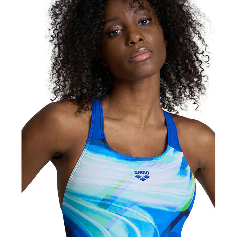 Maillot de bain une-pièce Femme - Visual Waves Swim Pro Back LB ARENA ...