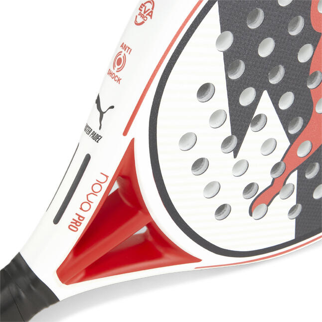 NOVA Padel Pro CRT Racket PUMA Black White Active Red PUMA - Decathlon