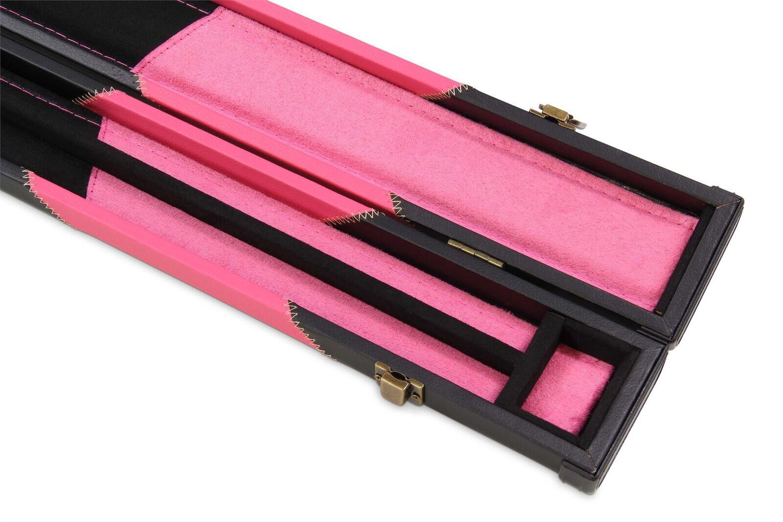 Baize Master PINK ARROW 2pc Deluxe Snooker Pool Cue Case with Matching ...