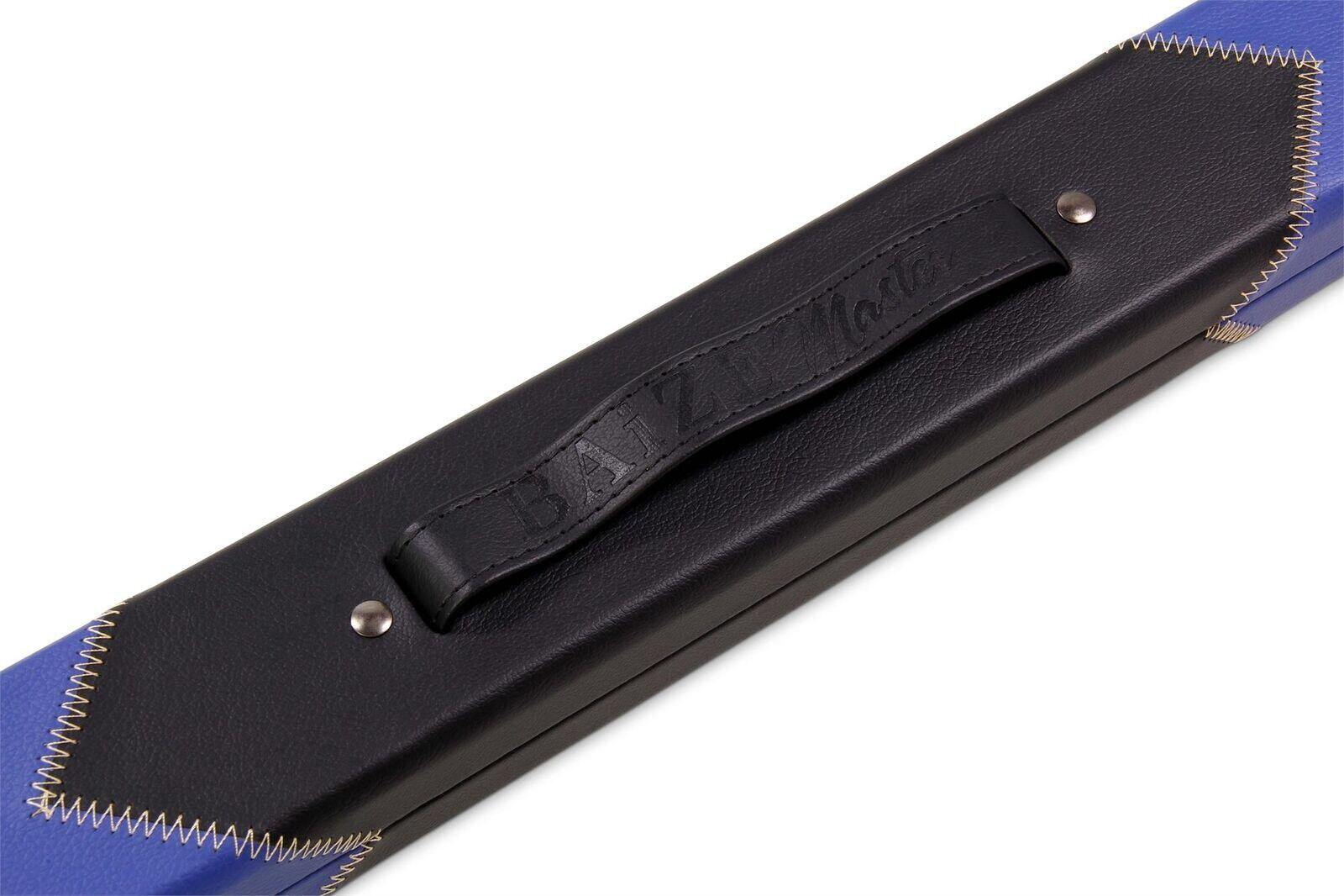 Baize Master ROYAL BLUE ARROW 2pc Deluxe Snooker Pool Cue Case Matching ...