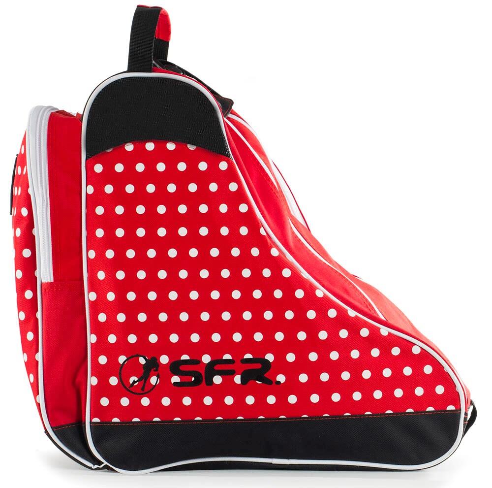 Designer Ice Roller Skate Carry Bag Red Polka Sfr Decathlon