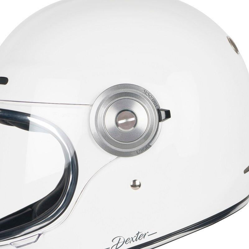 Casque TANNEN GLOSSY Adulte White Glossy Dexter MOTOBLOUZ | Decathlon