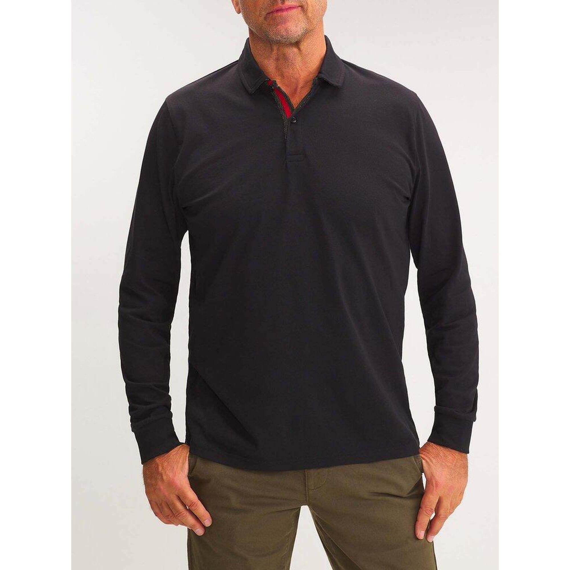Polo manches longues Homme - SOLESPOL Noir TBS | Decathlon