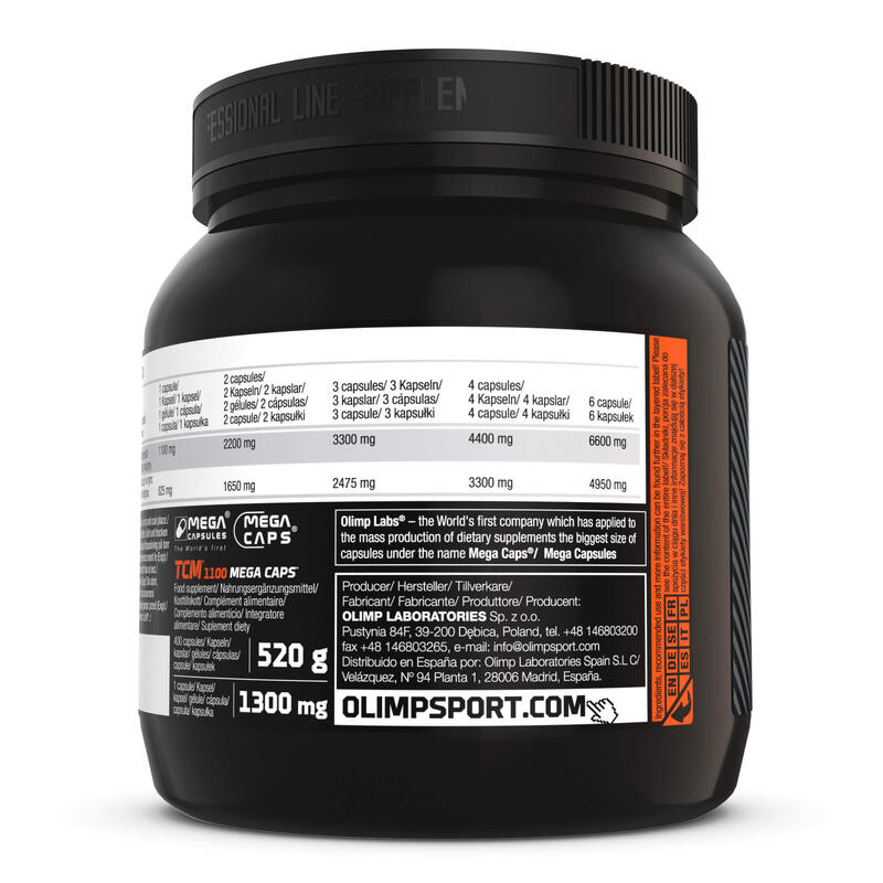 Créatine monohydrate - TCM 1100 Mega Caps OLIMP SPORT | Decathlon