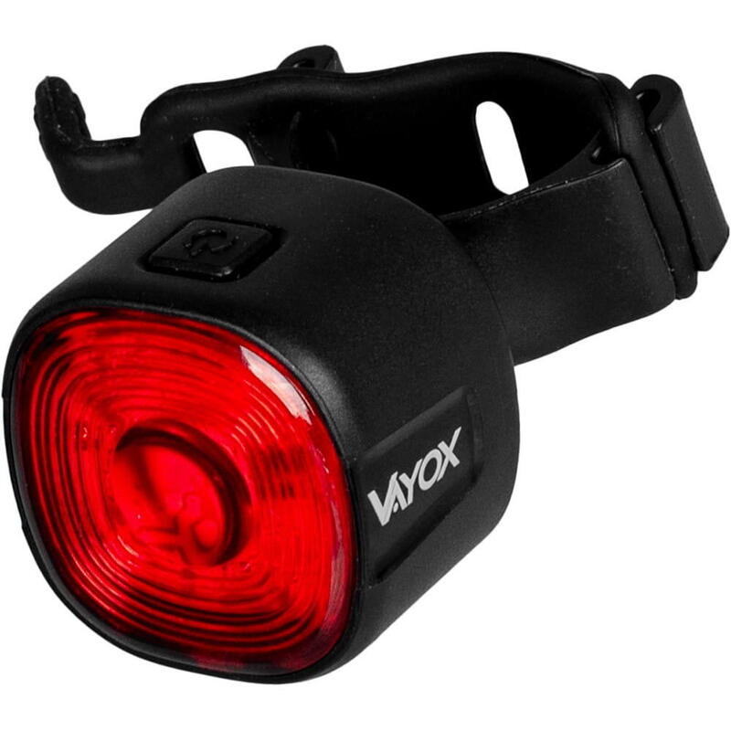 Cyklistické zadní světlo VA0157 SMART 100lm červené světlo senzor STOP ...