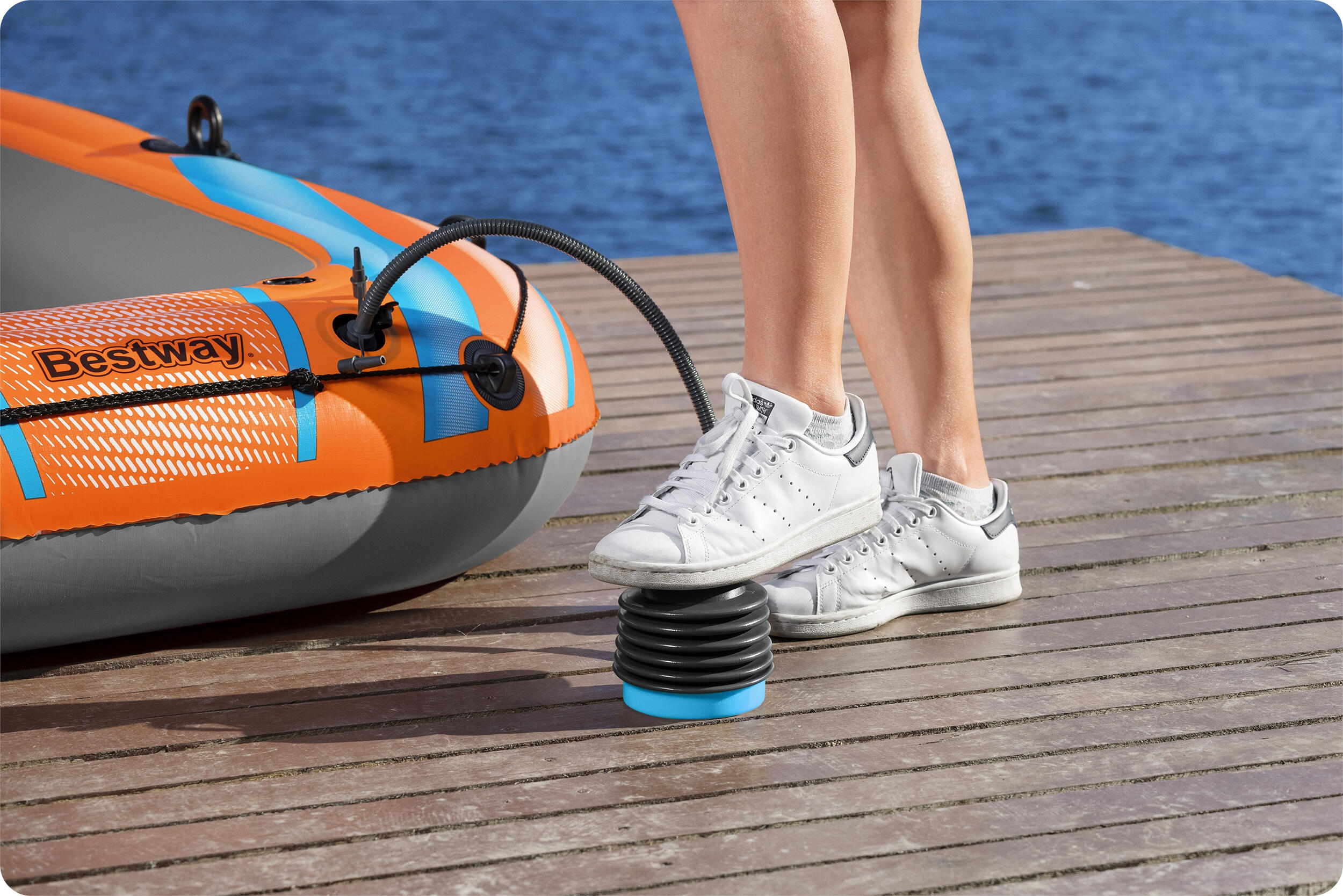 Bestway Kondor 2000 Inflatable Rubber Boat, One-Man Dinghy Boat BESTWAY ...