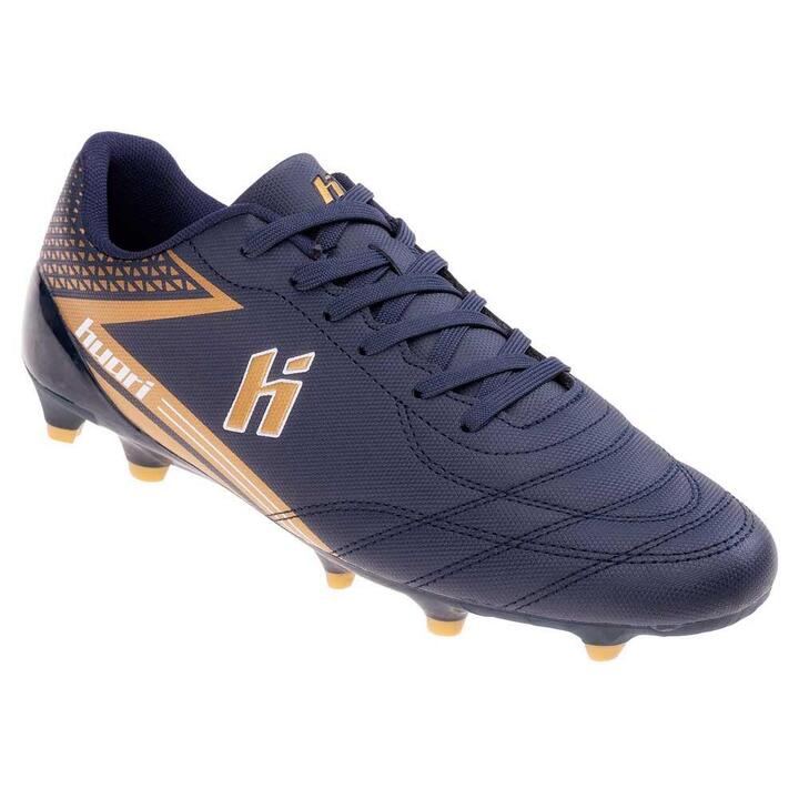 Chaussures De Foot OCTUBRI Homme (Bleu Marine / Jaune) HUARI | Decathlon