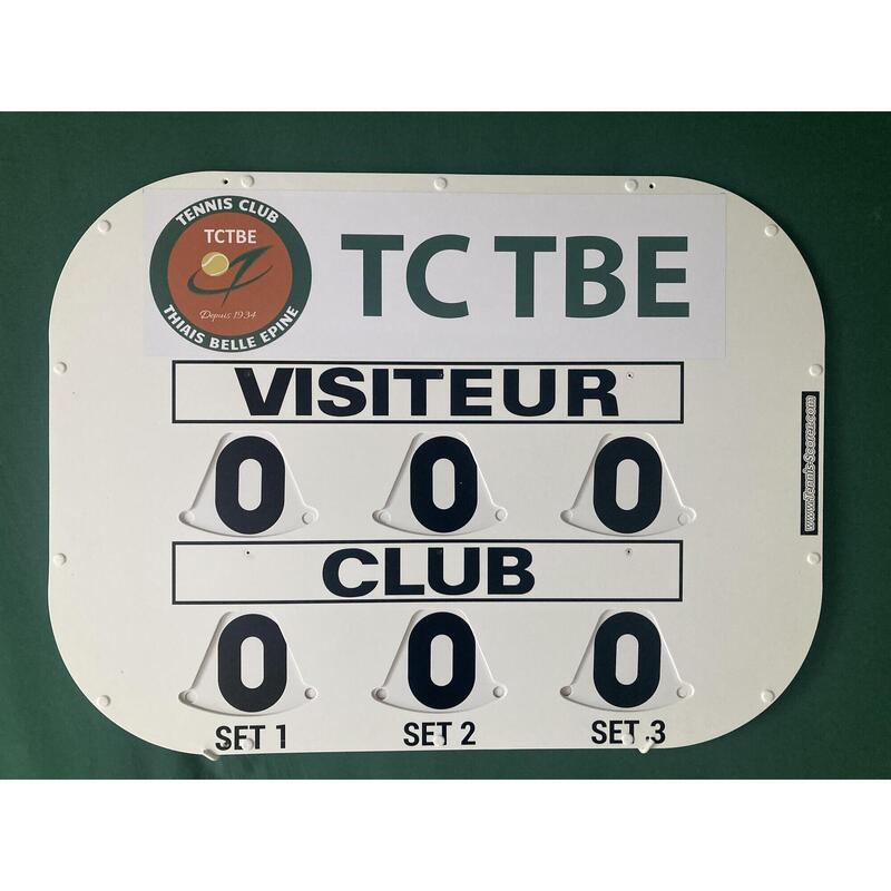 Tableau de score manuel - Modèle CLIPTEC TENNIS SCORER | Decathlon