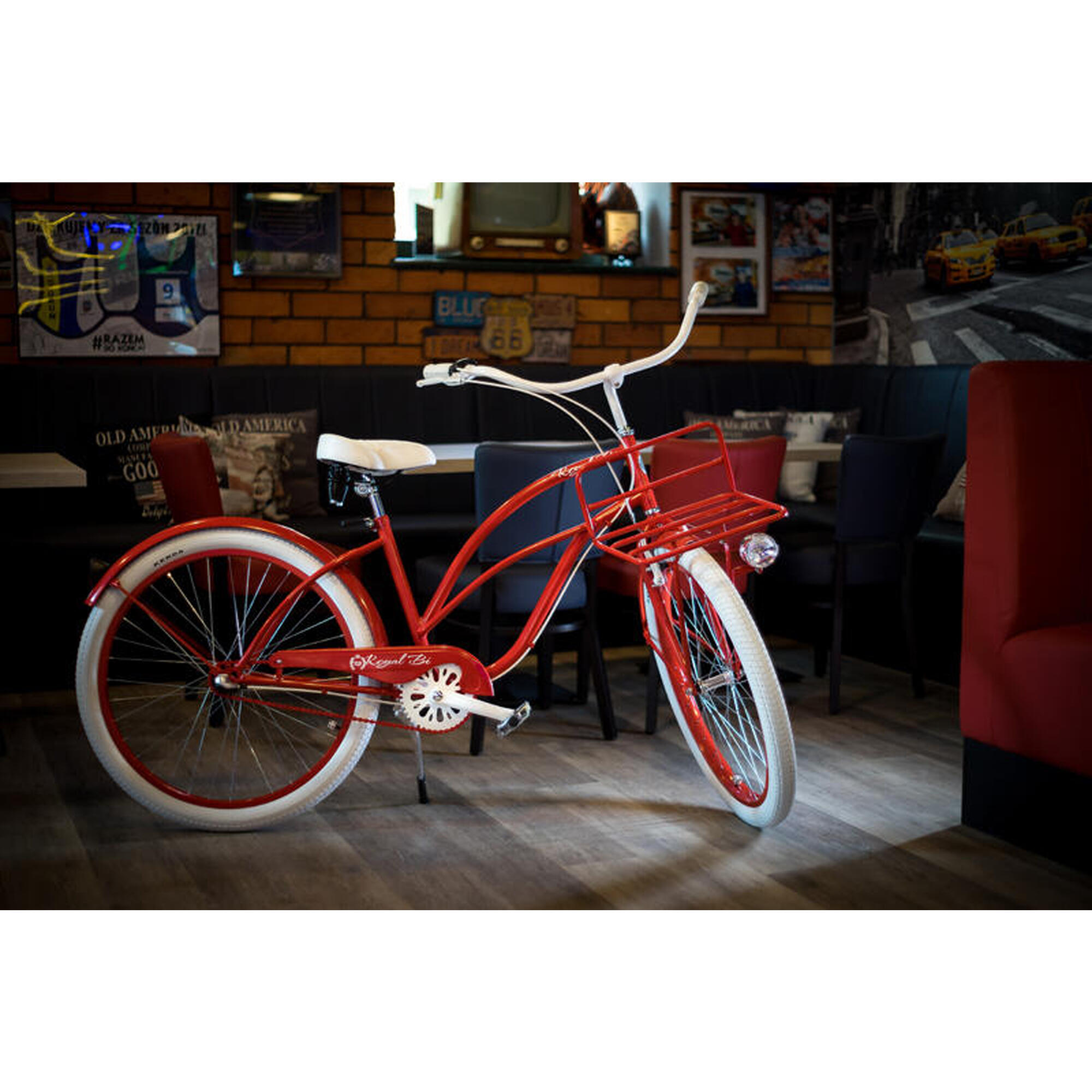 Rower beach cruiser miejski damski Ruby ROYALBI | Decathlon