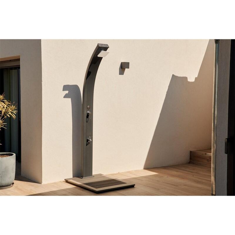 Chuveiro Solar Exterior Spring 30L com Enxágue de Pés - Alumínio - 228 ...