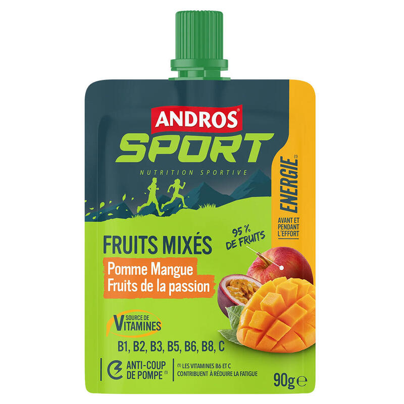GOURDES DE FRUITS MIXÉS ANDROS POMME, MANGUE ET FRUIT DE LA PASSION ...