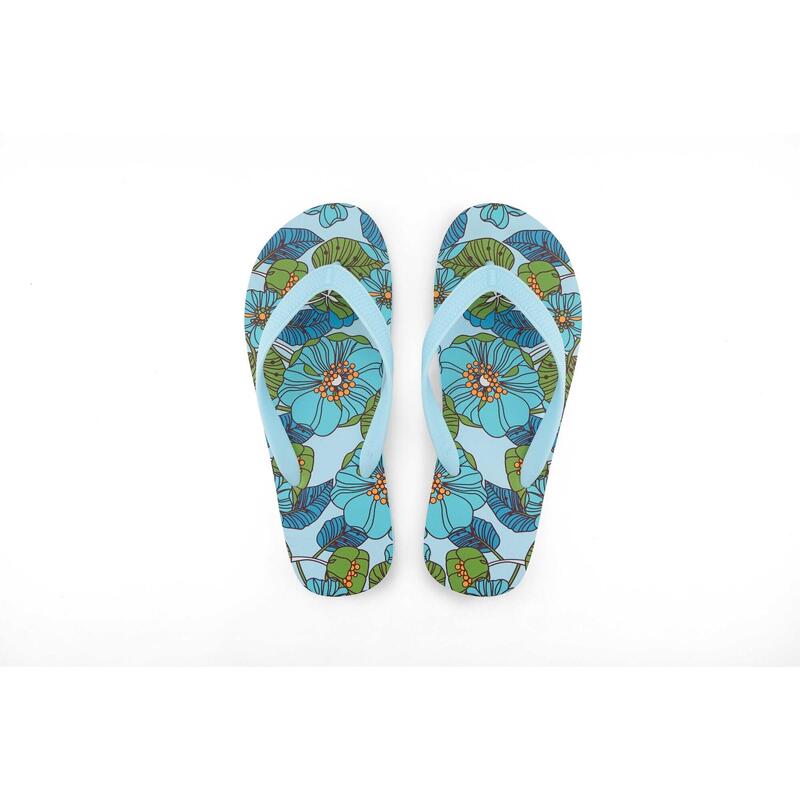 Femme originals*flower power Tongs Crème Multicolore FLIP FLOP | Decathlon