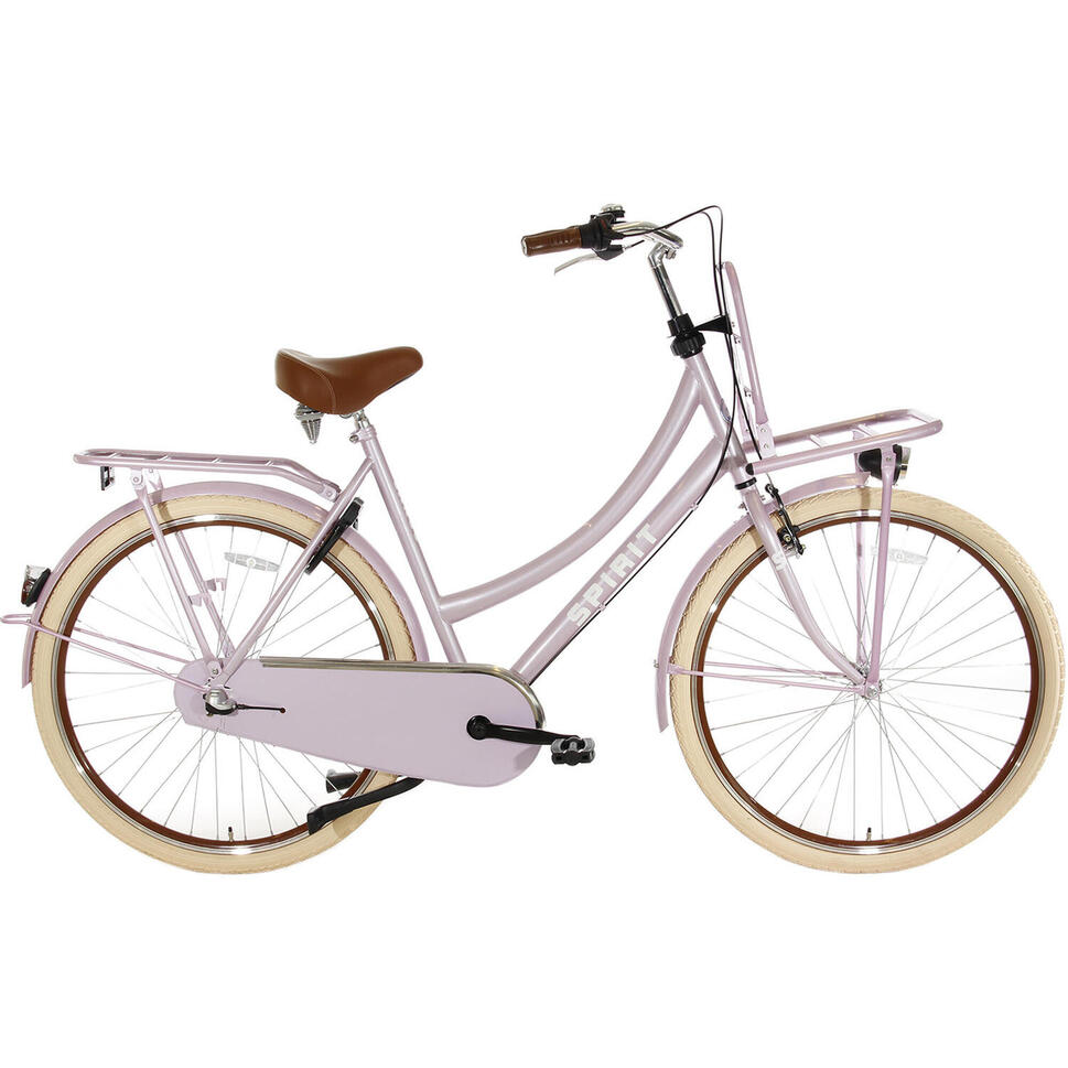 Spirit Cargo Plus N3 Transportfiets Roze damesfiets 28 inch 57 cm ...