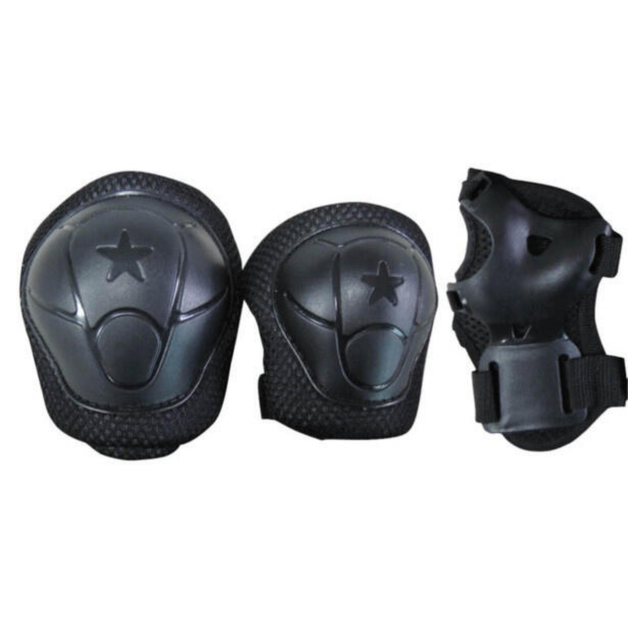 NEXTREME - Set protecții Nextreme copii coate genunchi palme negru/gri ...