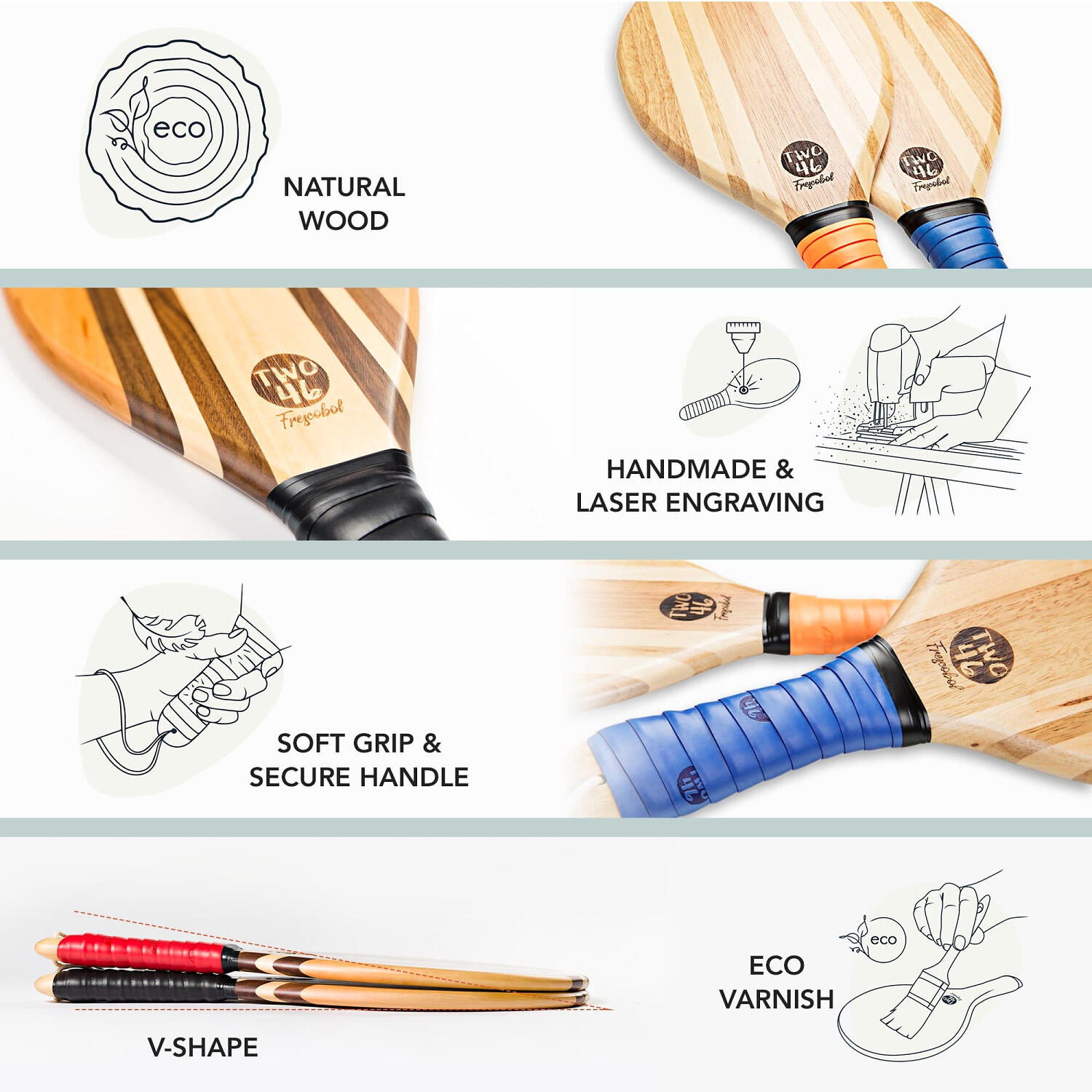 Ball Game Frescobol Tennis / Beachtennis Unisex TWO46 | Decathlon