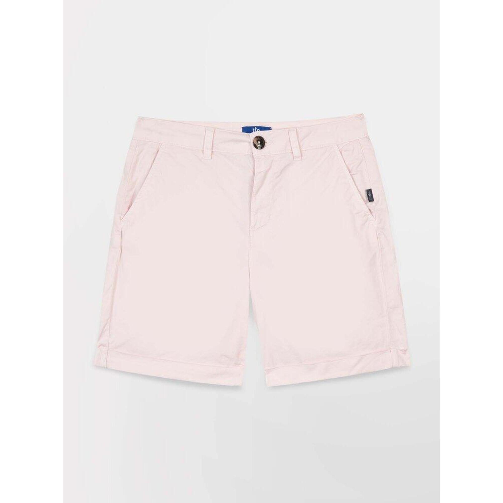 Bermuda femme 1973 SANTABER ceinture droite à passants Rose/rouge TBS ...