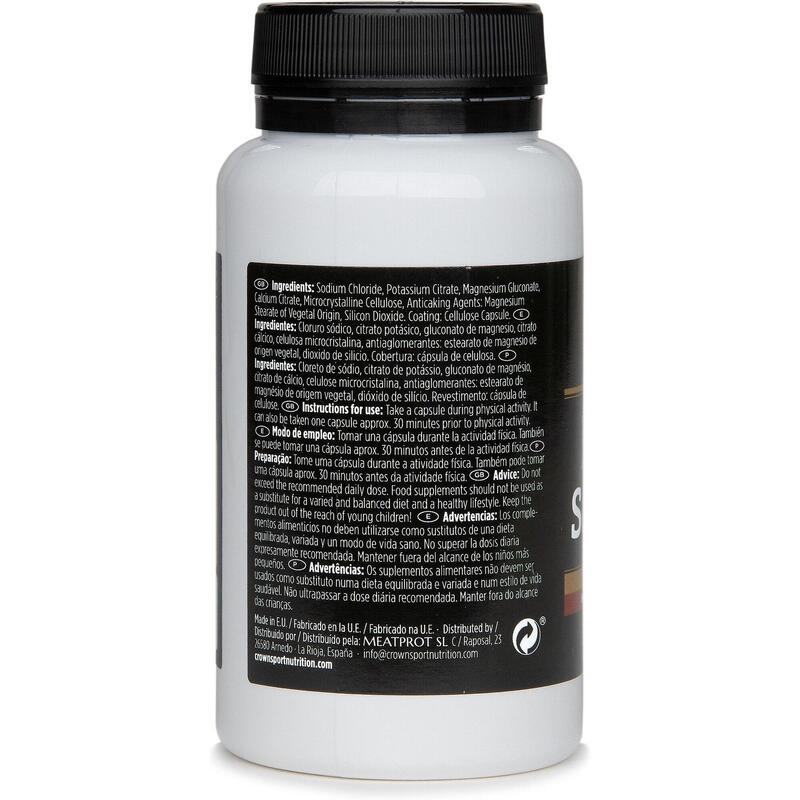 Lata com 60 cápsulas de sais minerais ‘Pro Salt Caps‘ CROWN SPORT ...