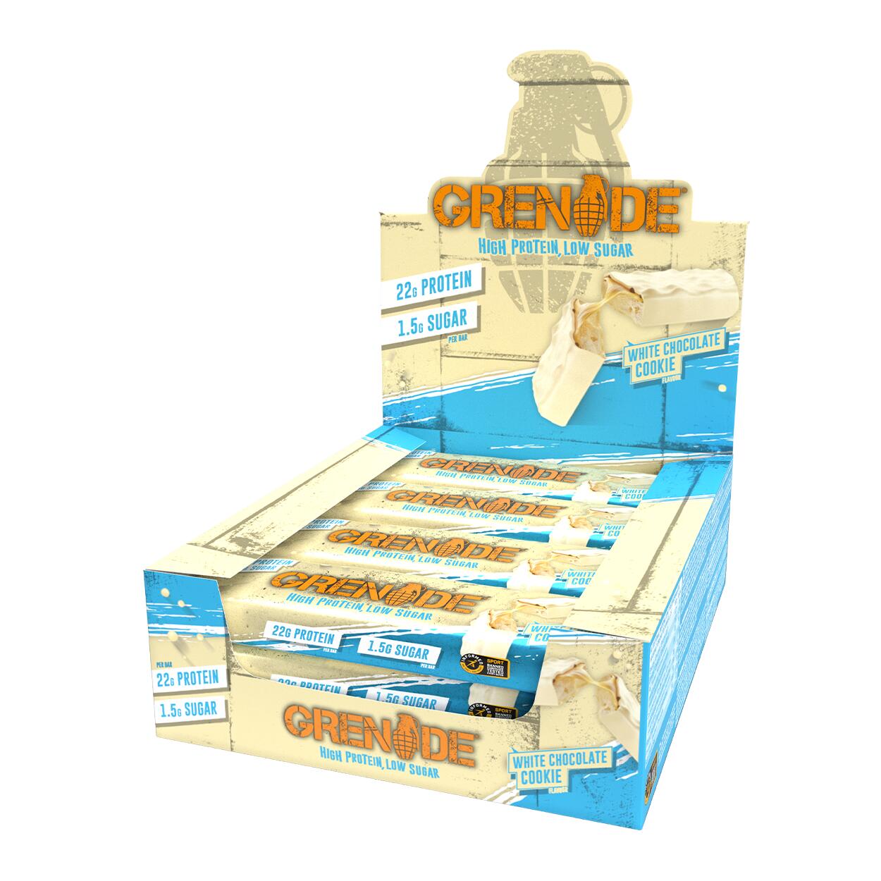 Protein Bar Grenade Carb Killa Protein Bar (Box Of 12) - White ...