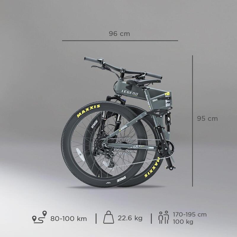 2ND LIFE – Skládací horské elektrokolo Etna 27,5” LEGEND E BIKES - Decathlon