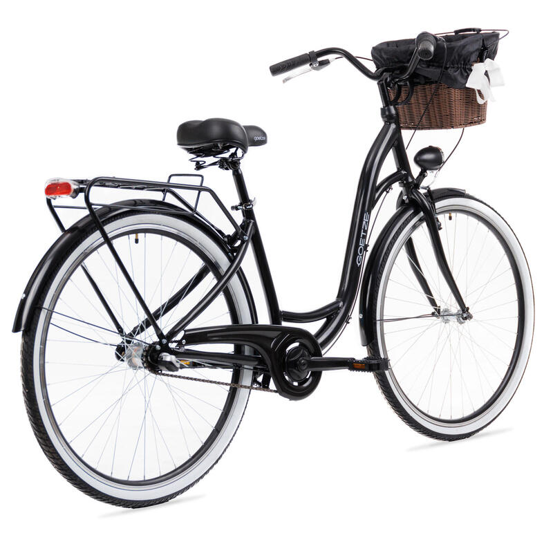Rower miejski damski GOETZE Style 28" Alu 3B kosz GOETZE | Decathlon