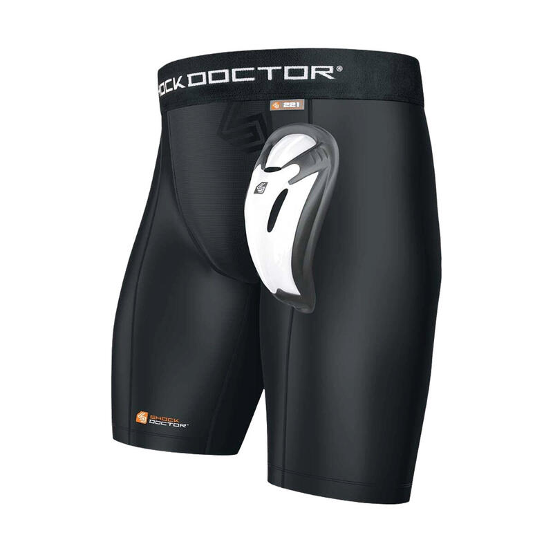 Short Compression avec Coquille Shock Doctor BioFlex Blanc XXL SHOCK ...