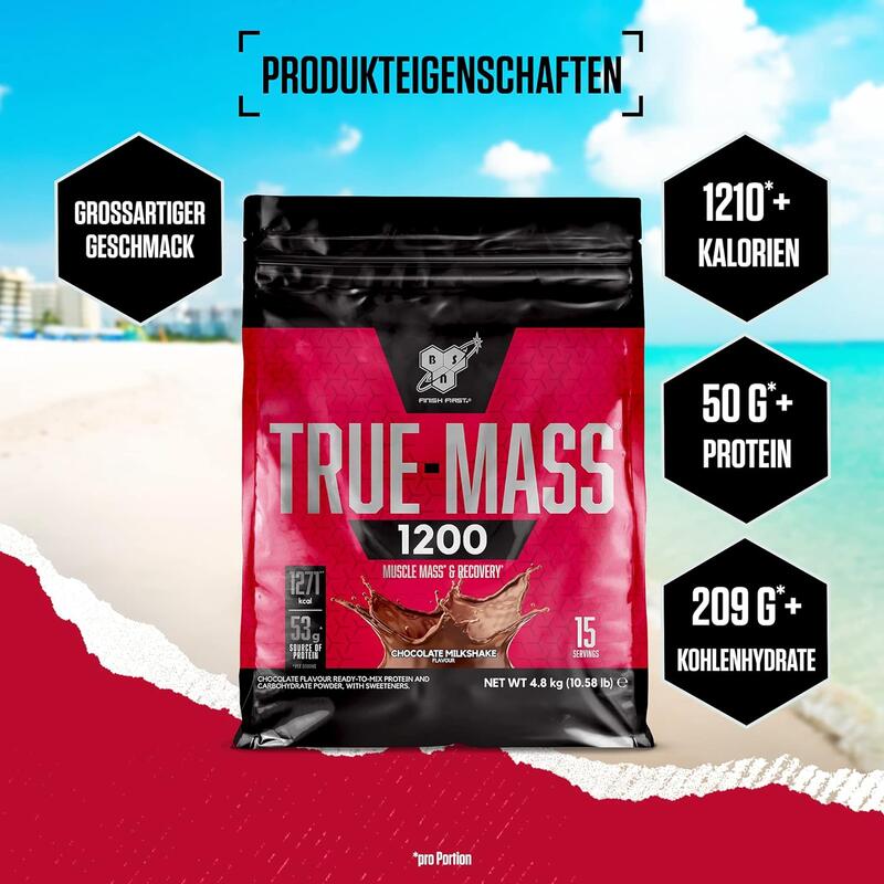 Gainer True Mass 1200 4.73kg BSN BSN - Decathlon