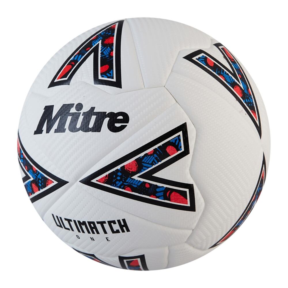 Ultimatch One Football - White/Black/Red MITRE | Decathlon