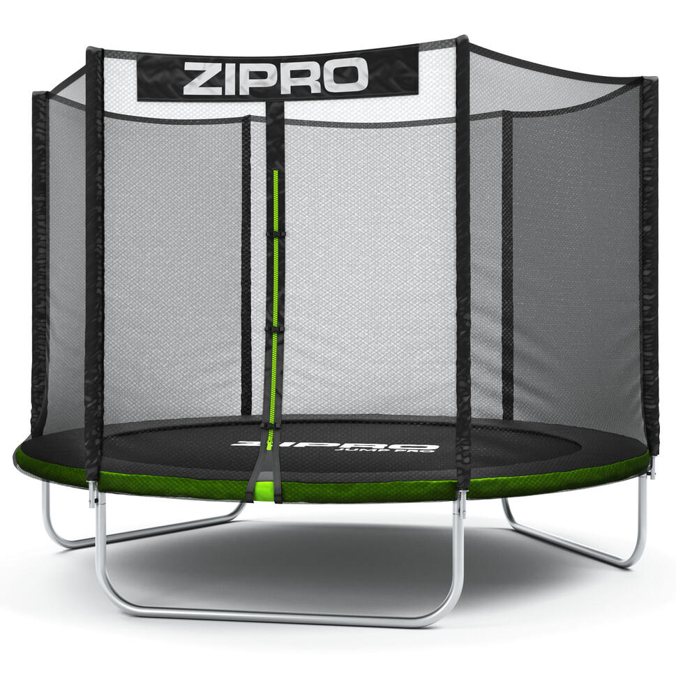 Trampolim redondo Zipro Jump Pro com rede de proteção exterior 8FT ...