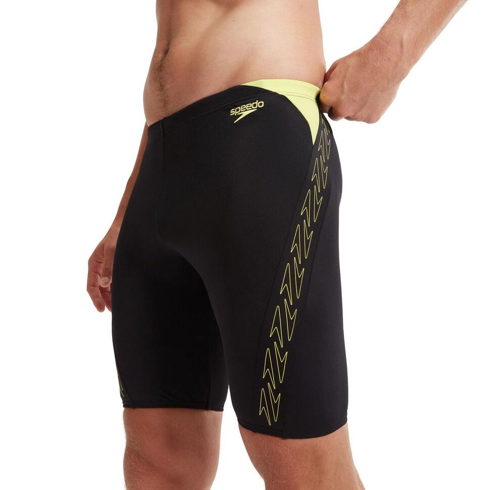 SPEEDO Speedo Mens Hyper Boom Splice Jammer Black, Lemon Drizzle ...